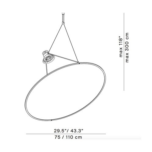Luceplan Amisol D91 LED Suspension Lamp Ø 75cm | AmbienteDirect