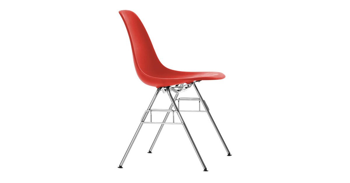 Vitra Eames Plastic Side Chair DSS RE Gestell verchromt AmbienteDirect