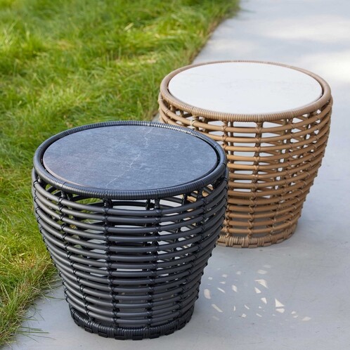 Cane Line Basket Outdoor Side Table AmbienteDirect